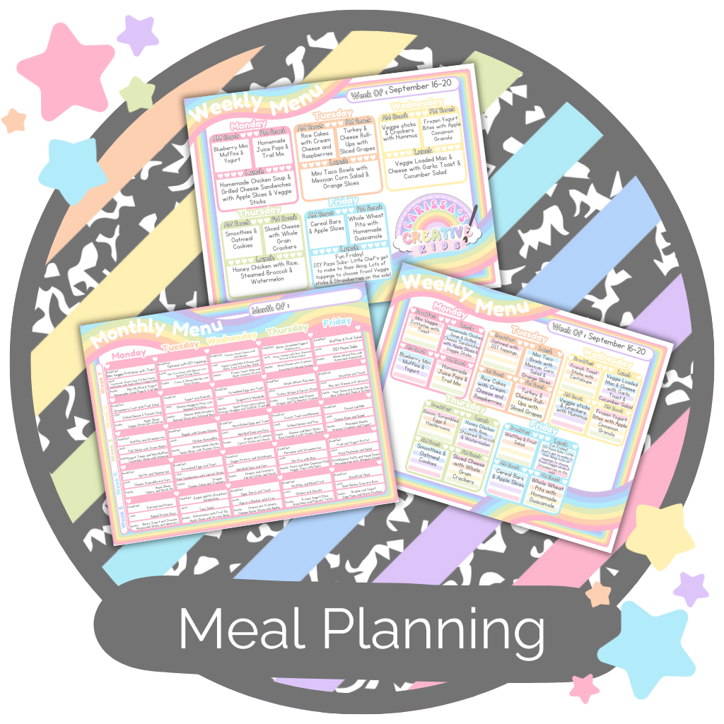Daycare Menu Templates & Meal Planning Tools for Toddlers & Preschool ...