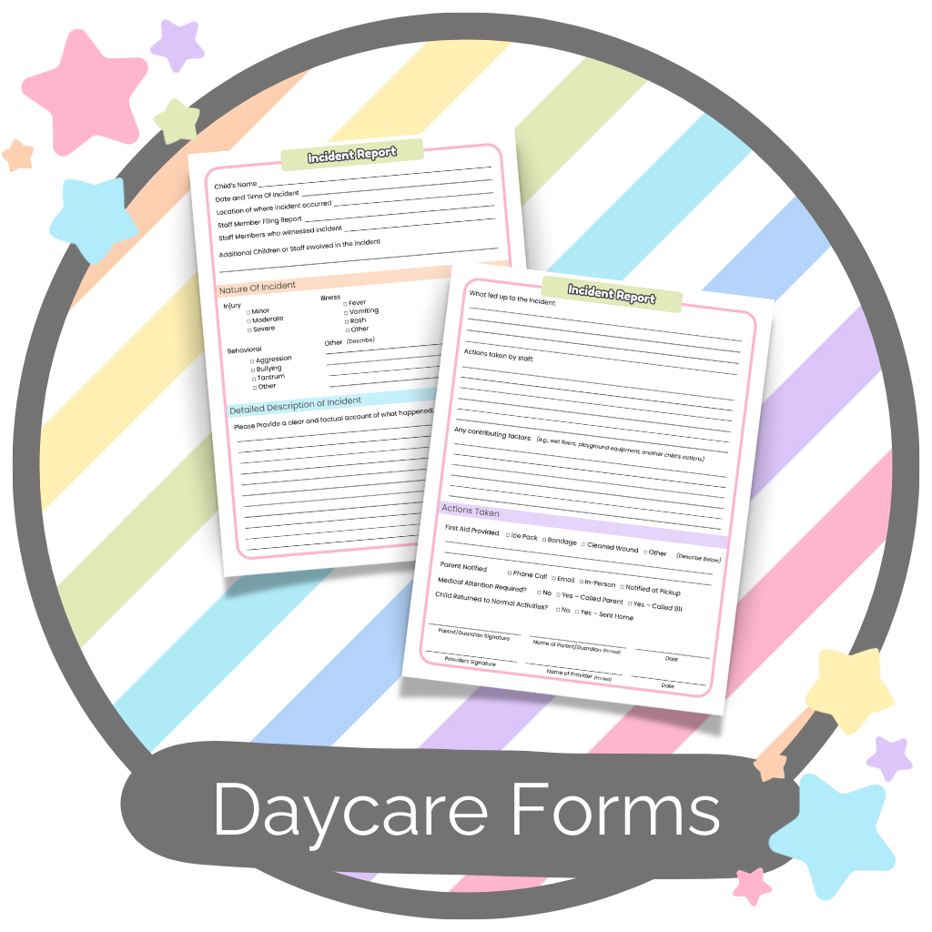Daycare Forms – Carissa's Creative Kids