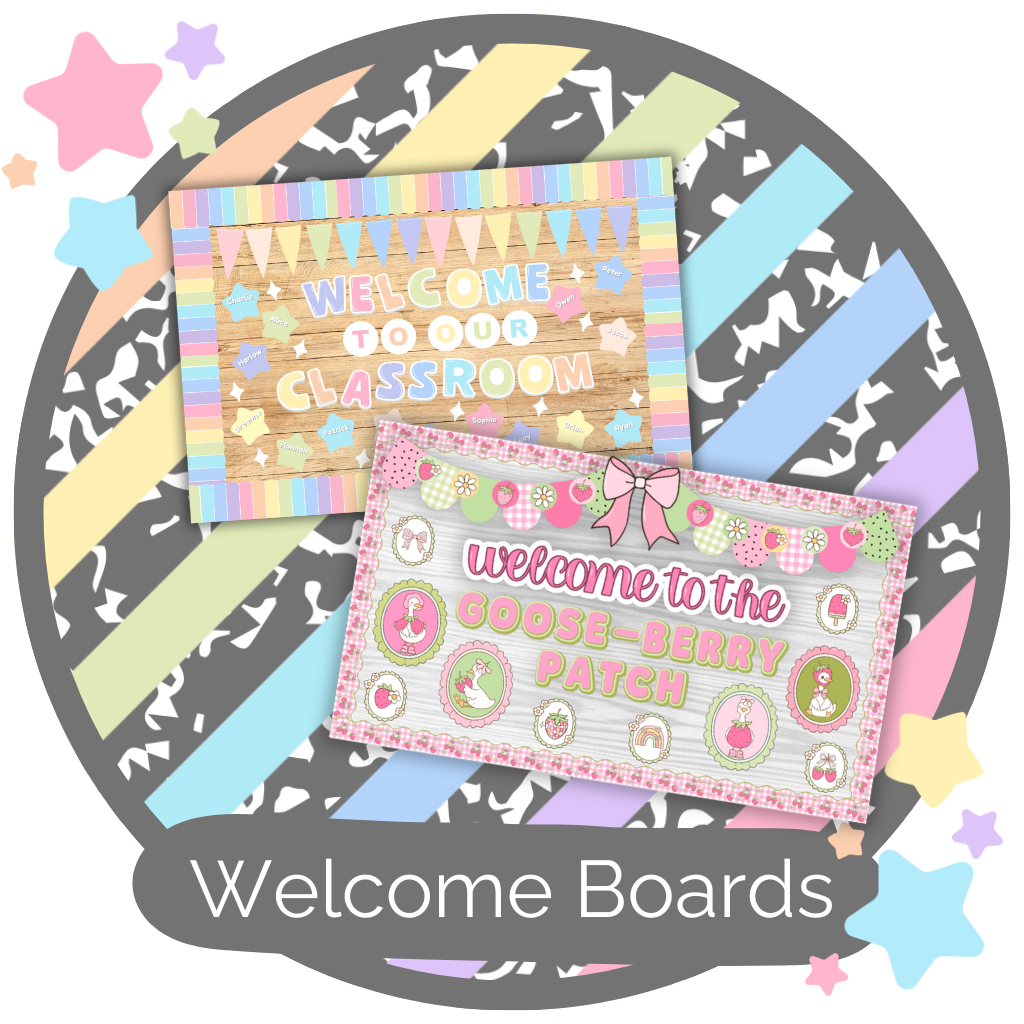 Welcome Bulletin Board Kits | Daycare & Classroom Decor – Carissa's ...
