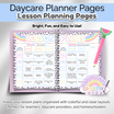 Daycare Lesson Planning Pages Daycare Teacher Binder – Carissa's ...