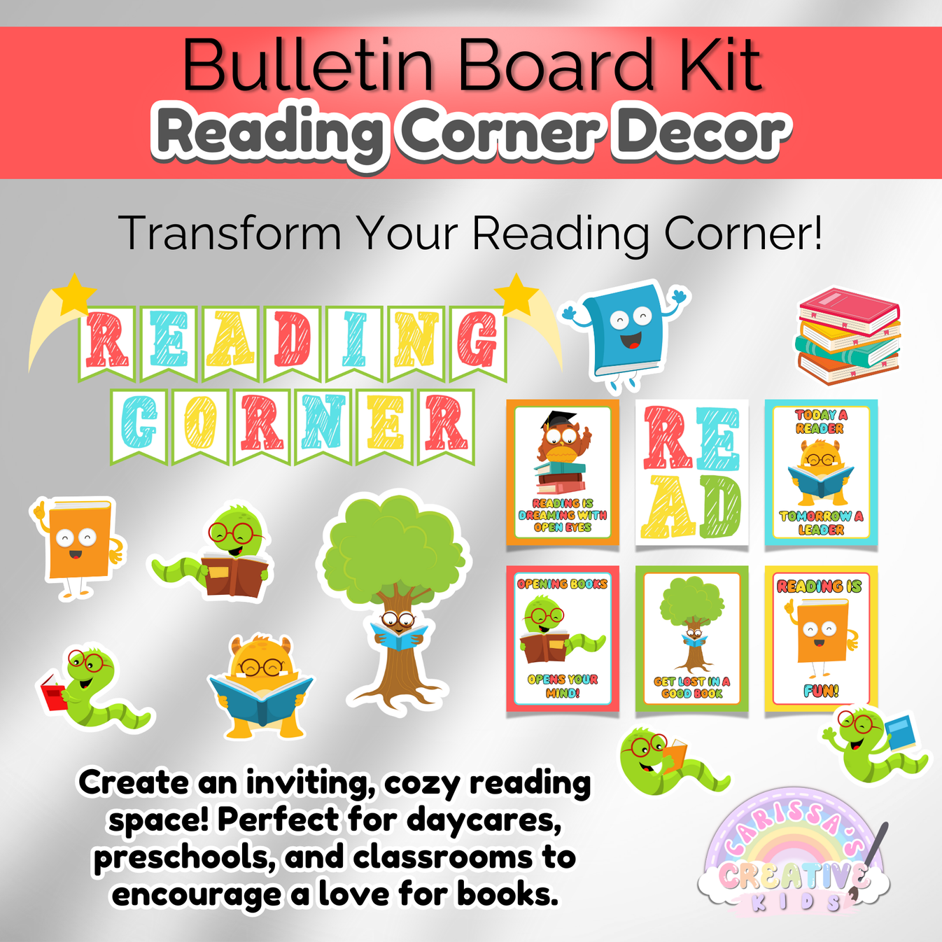 Reading Corner Bulletin Board Kit – Carissa's Creative Kids