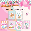 Retro Groovy Classroom Alphabet Posters | Preschool Letter Recognition ...