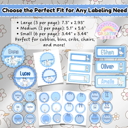 small name tags editable